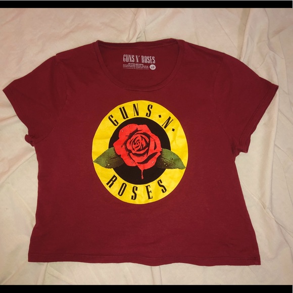 Tops | 2 Guns N Roses Crop Tops | Poshmark